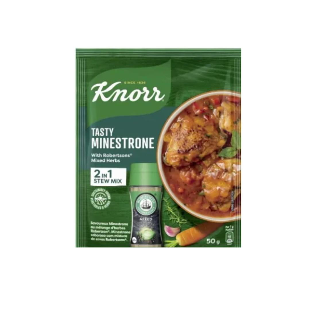 Knorr Tasty Packet Soup - Minestrone w/Mixed Herbs 50g – Safari Outpost