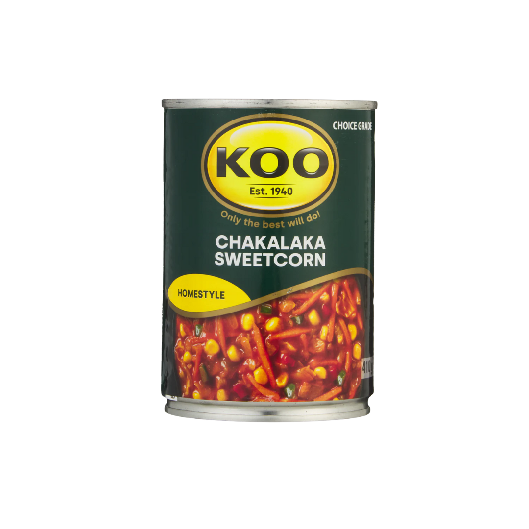 Koo Canned Veg - Chakalaka Sweetcorn 410g – Safari Outpost